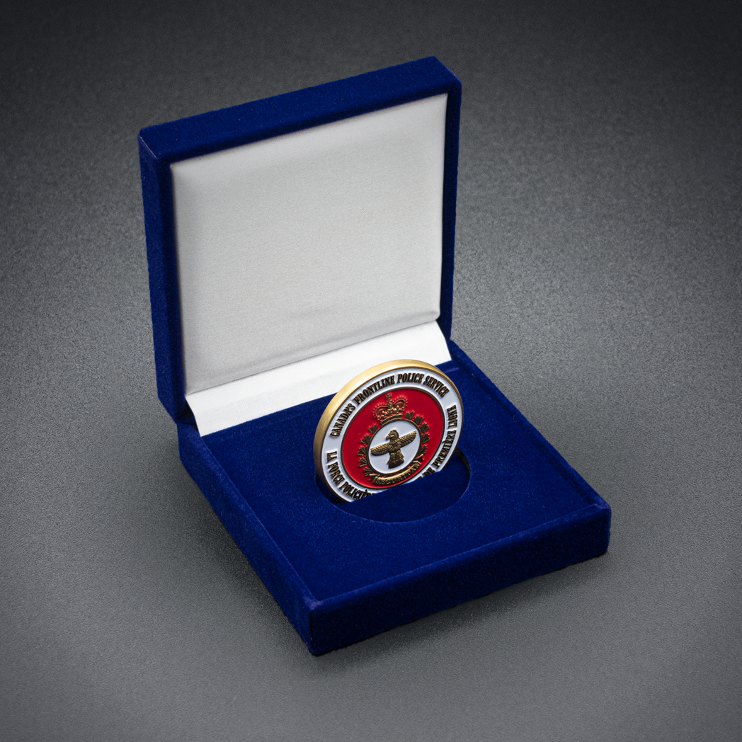 Challenge Coin - Blue Velvet display box – CMPA MP Kit Shop